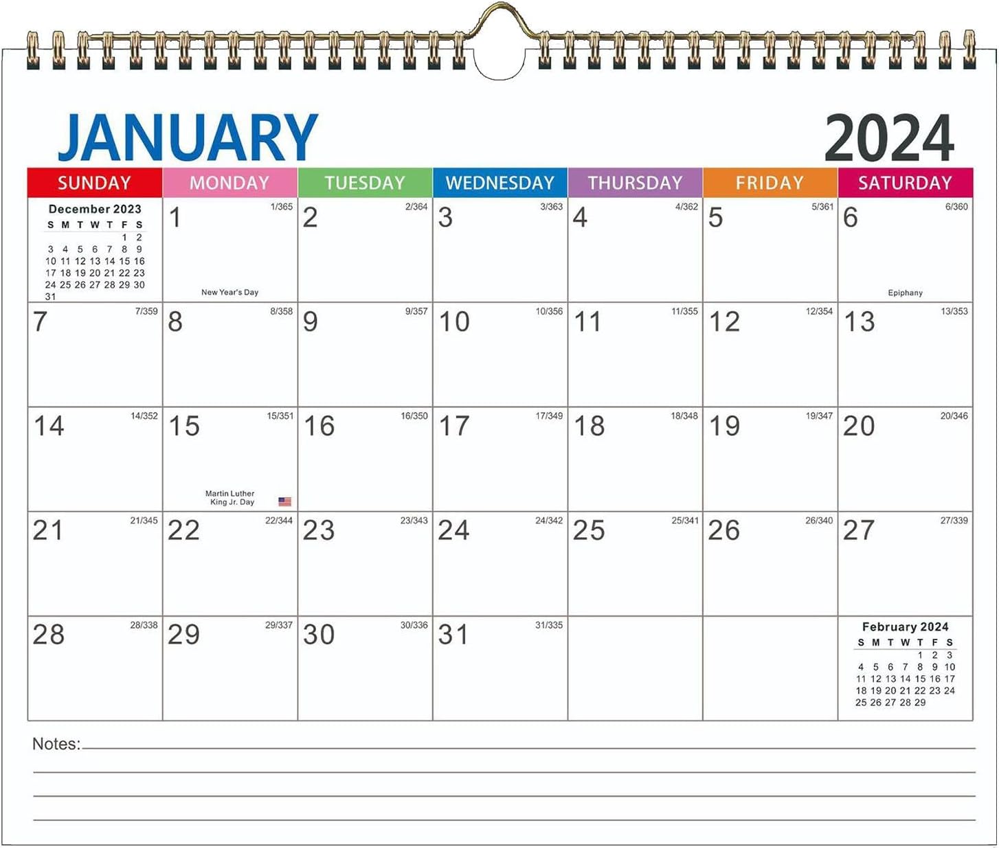 Wall Calendar 2023/24/25 Large Monthly Wall Calendar Sept 2023-Dec 2024 ...