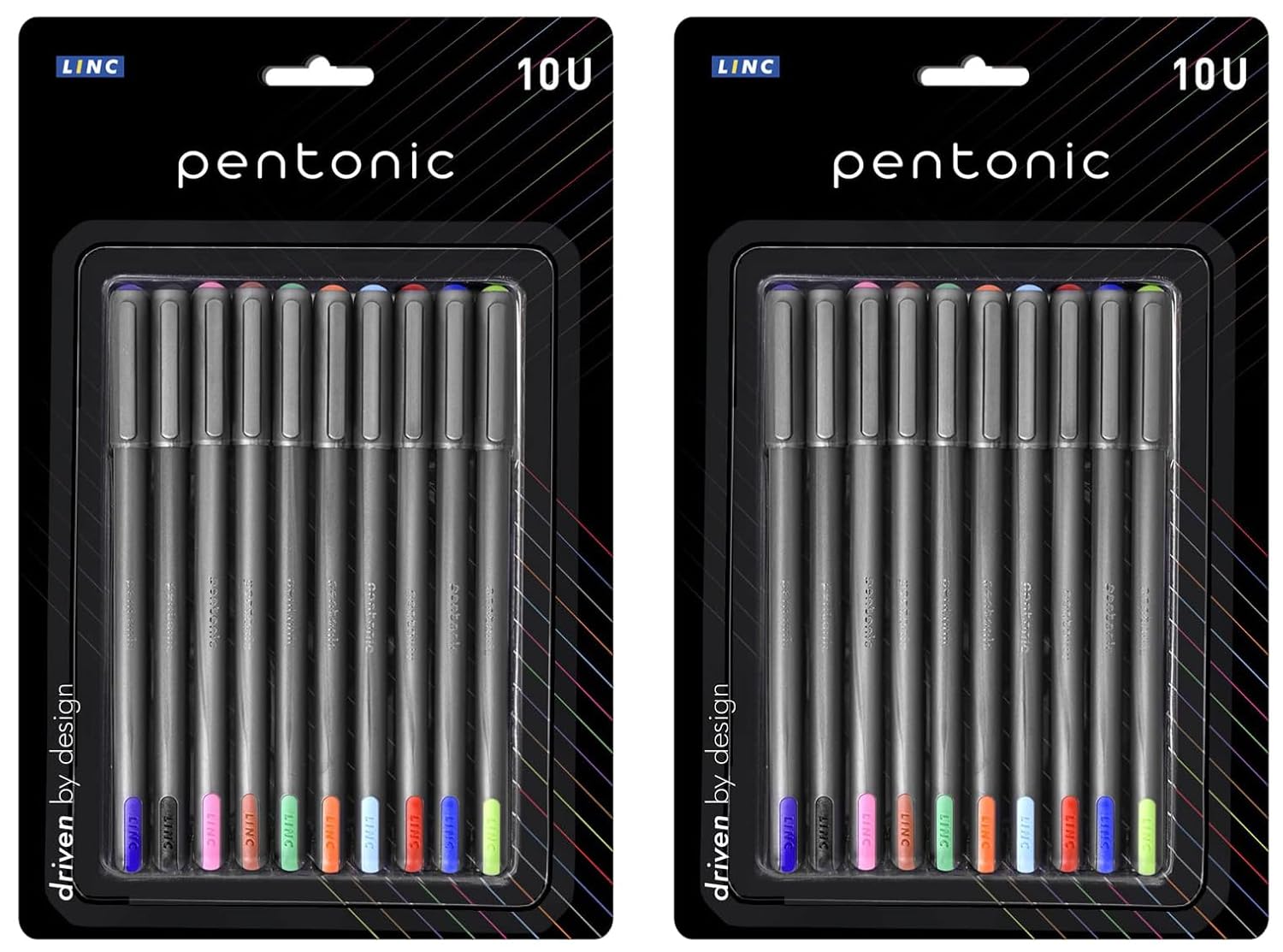 Pentonic Ball Pen Blister Pack | Tip Size 0.7 mm | Click Off Mechanism ...