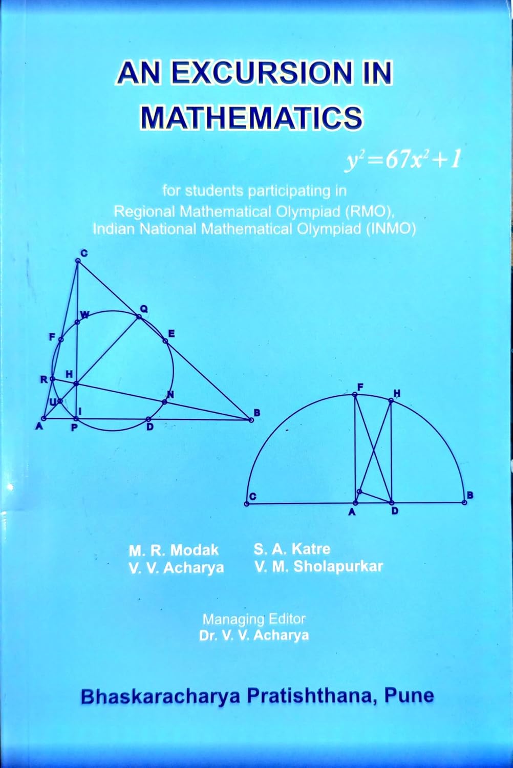 An Excursion in Mathematics Latest 17th Edition : M. R. Modak, S. A ...
