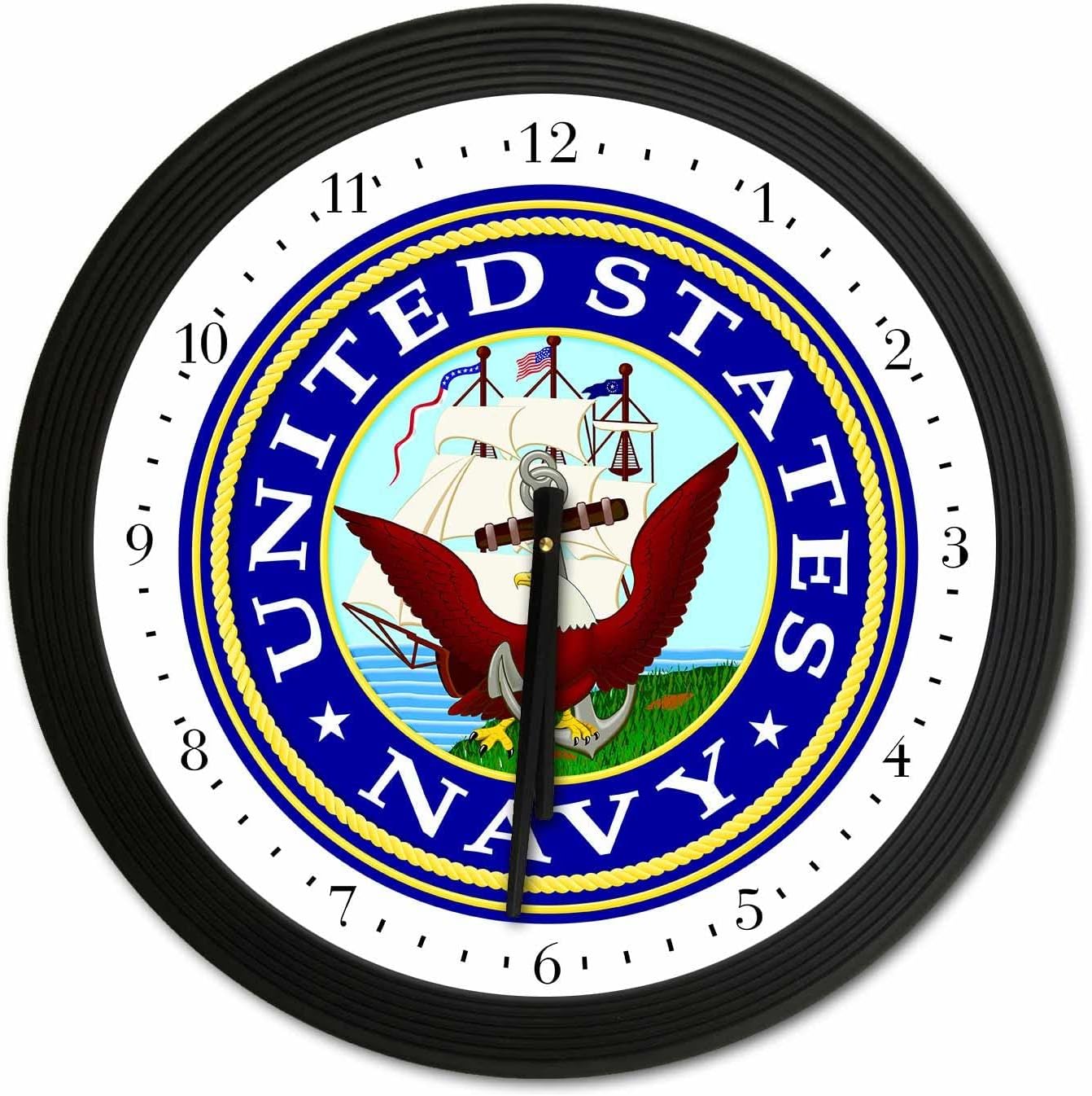Amazon.com : US Navy 18 x 18 Clock : Home & Kitchen