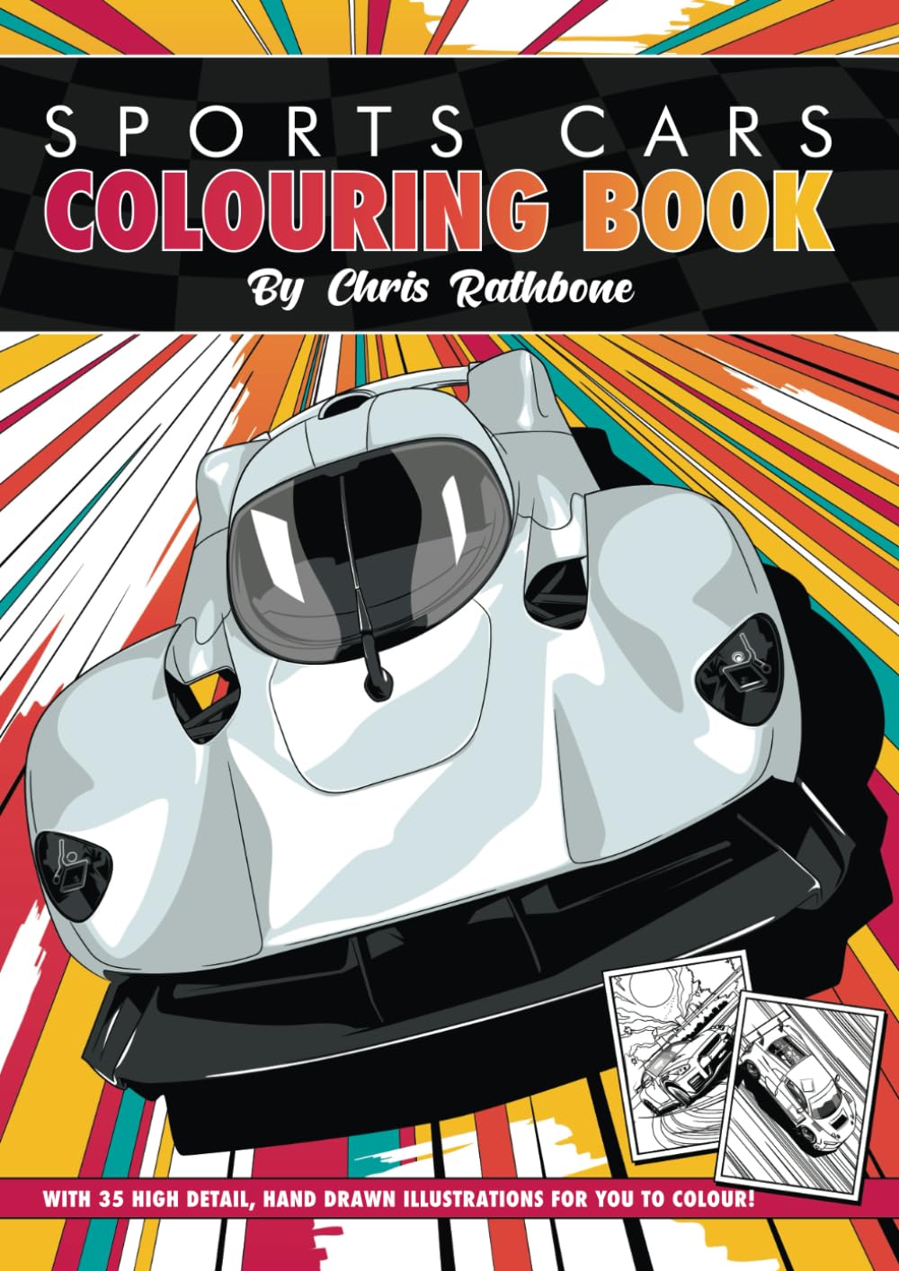Amazon.com: Sports Car Colouring Book: A Collection of 35 Highly ...