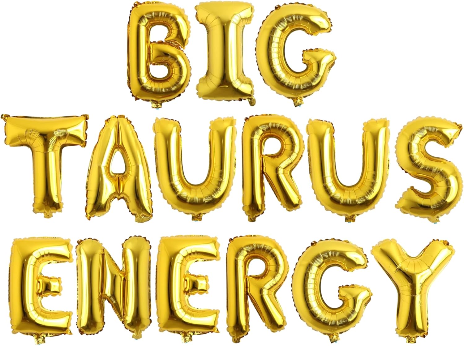 Amazon.com: Ninalem's Party Gold Big Taurus Energy Balloon Banner for ...