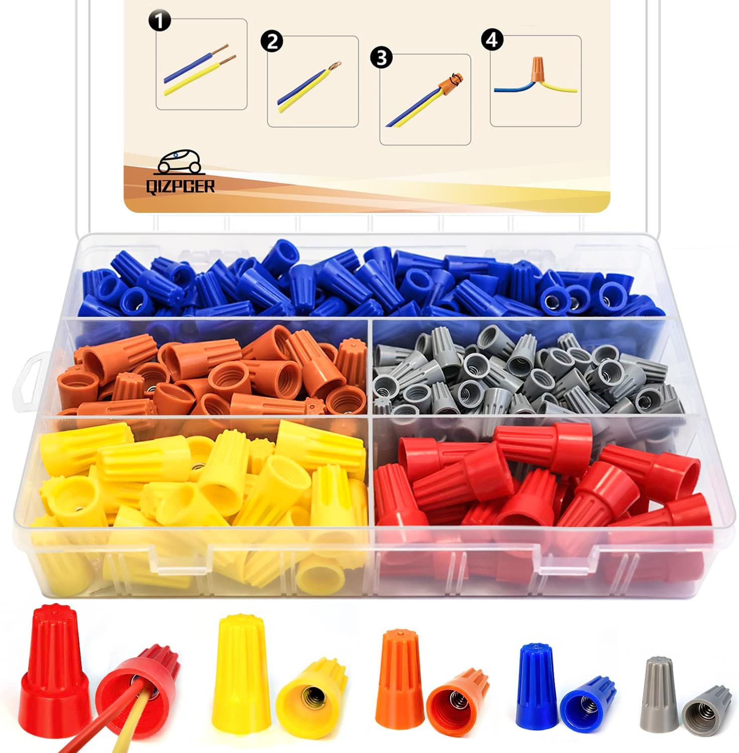 Amazon.com: ABN Wire Electrical Connectors - 158pc Assorted Wire ...