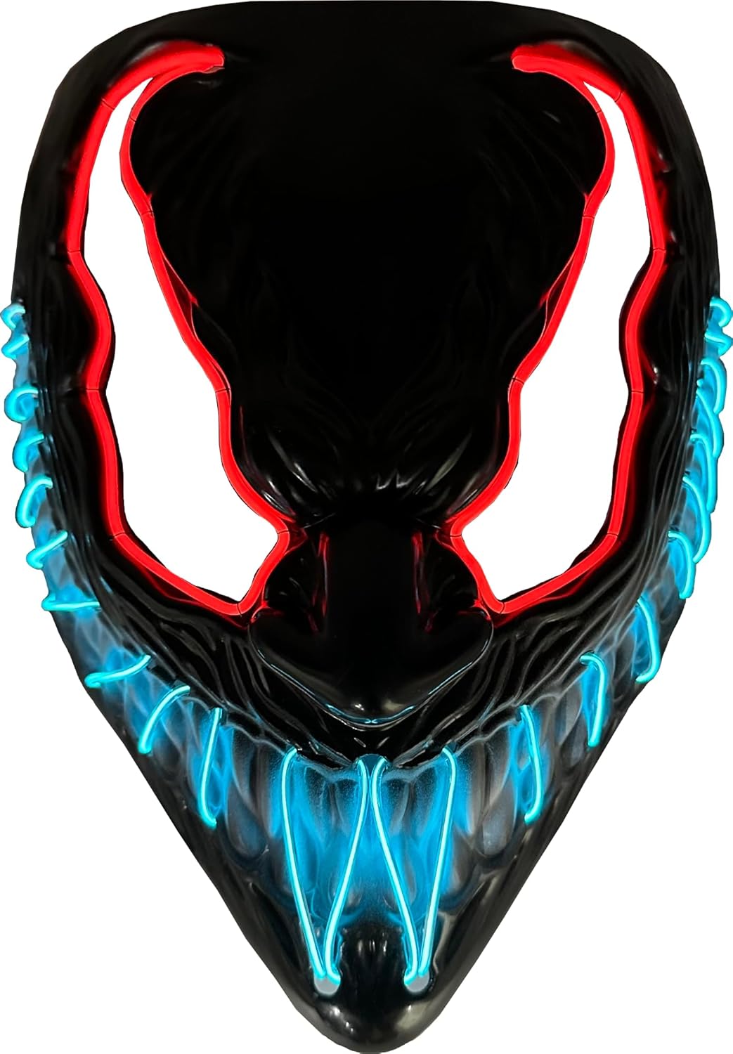 Amazon.com: Symbiote Monster Mask with Red and Blue Party Wire EL Light ...