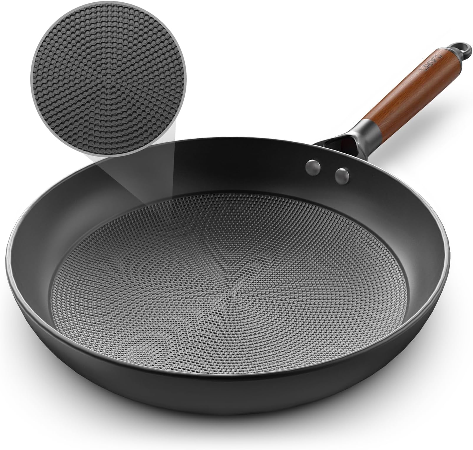 Amazon.com: imarku Frying Pan - 12inch Non Stick Frying Pan Honeycomb ...