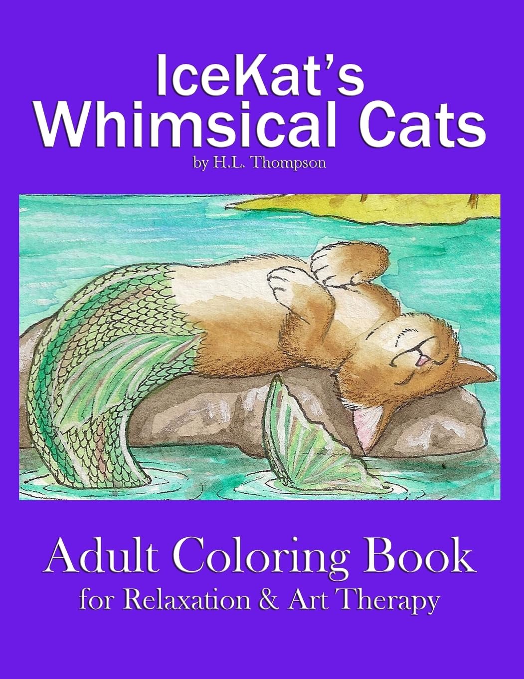 Amazon.com: IceKat's Whimsical Cats Adult Coloring Book for Relaxation ...