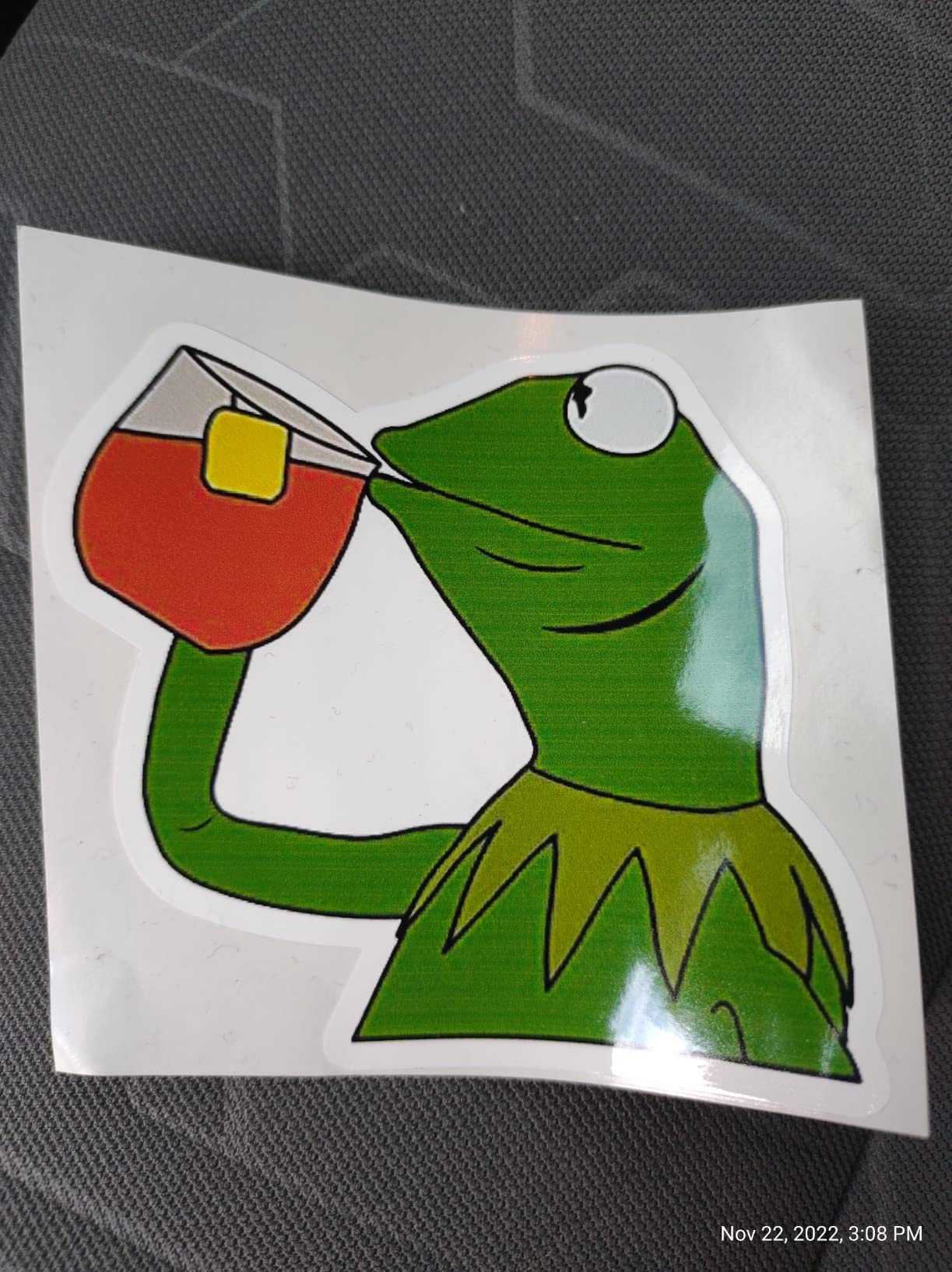Amazon.com - Kermit, Sipping Tea - Sticker Graphic - Auto, Wall, Laptop ...