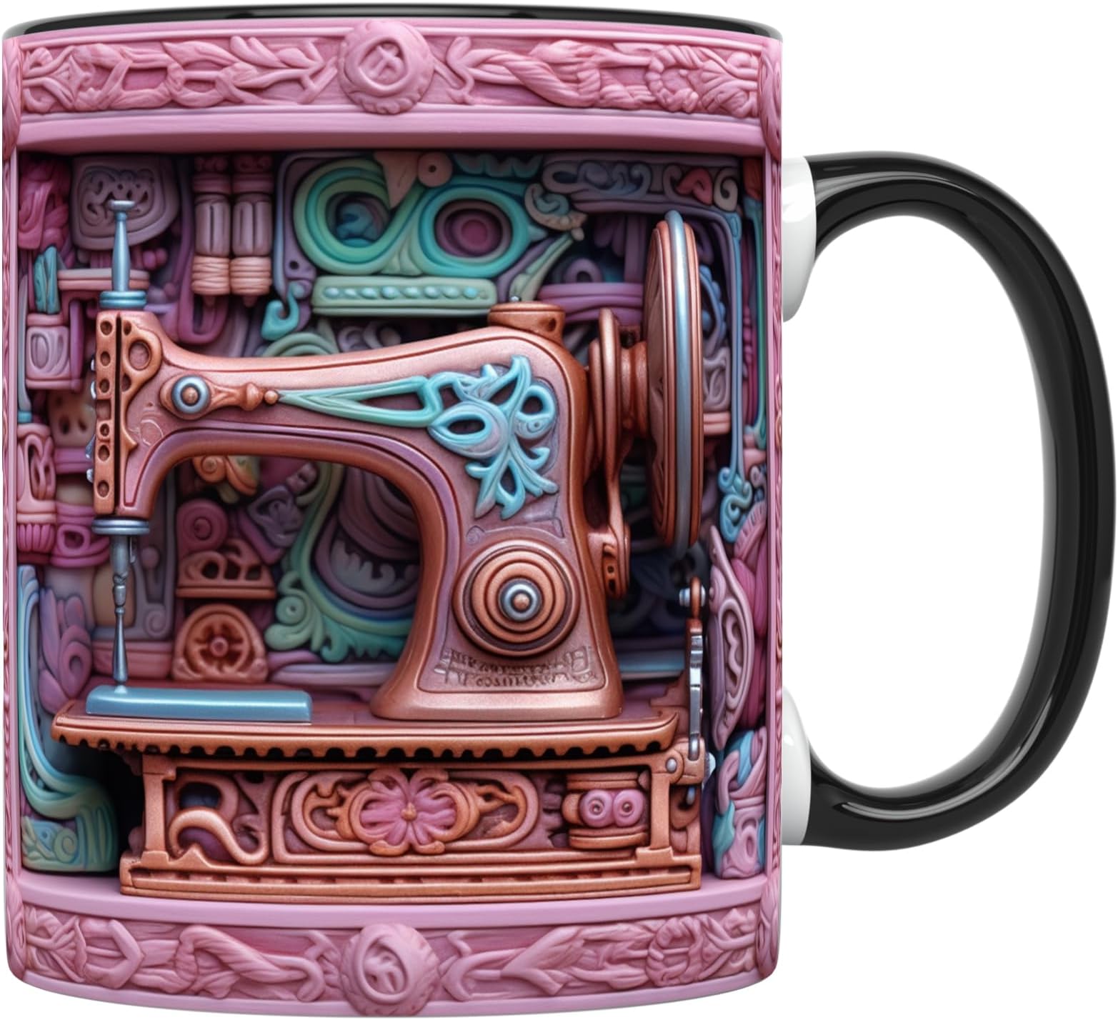 Amazon.com: YouNique Designs Sewing 3D Mug 11oz, Sewing Gifts for Women ...