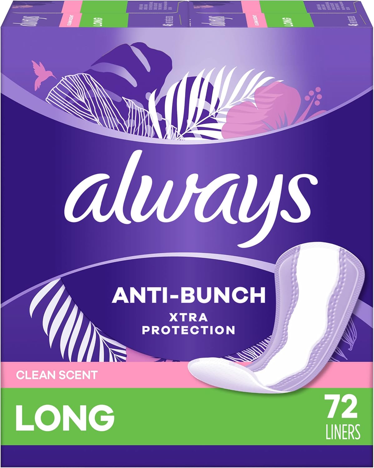 Amazon.com: Always Xtra Protection Daily Feminine Panty Liners for ...