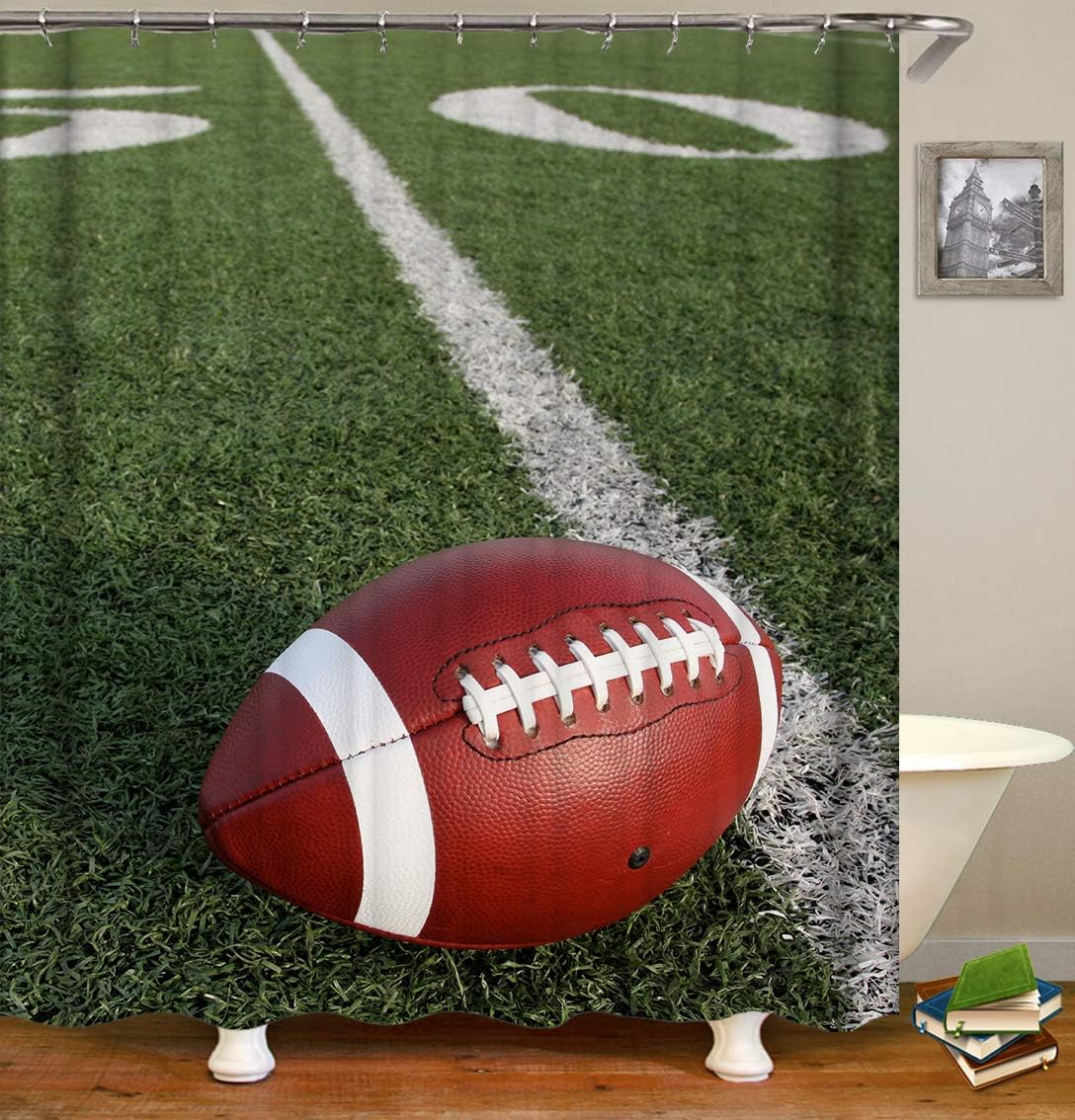 Amazon.com: Semtomn Shower Curtain Sports Locker Room Fitness School ...