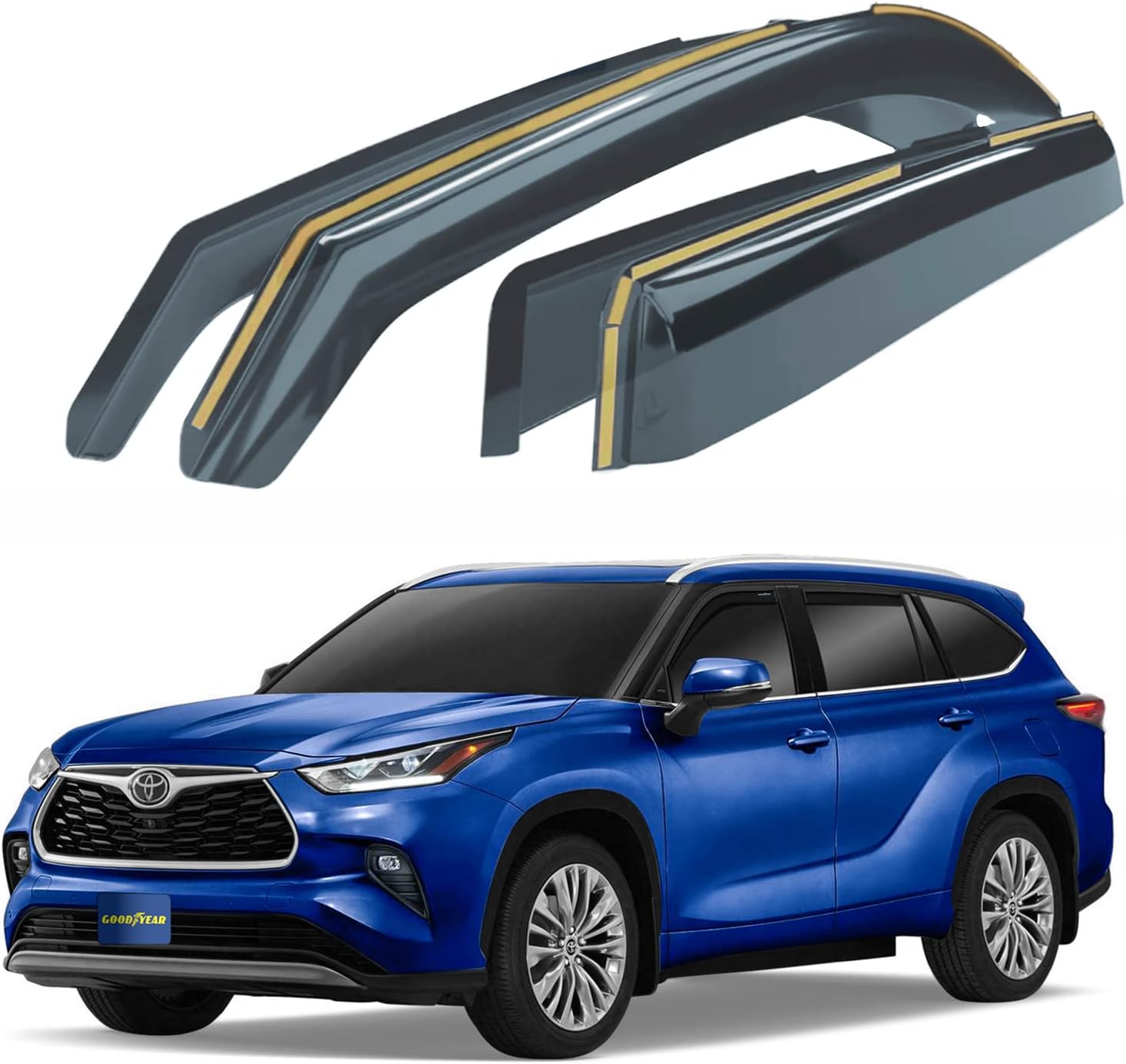 Goodyear Shatterproof in-Channel Window Deflectors for Toyota ...