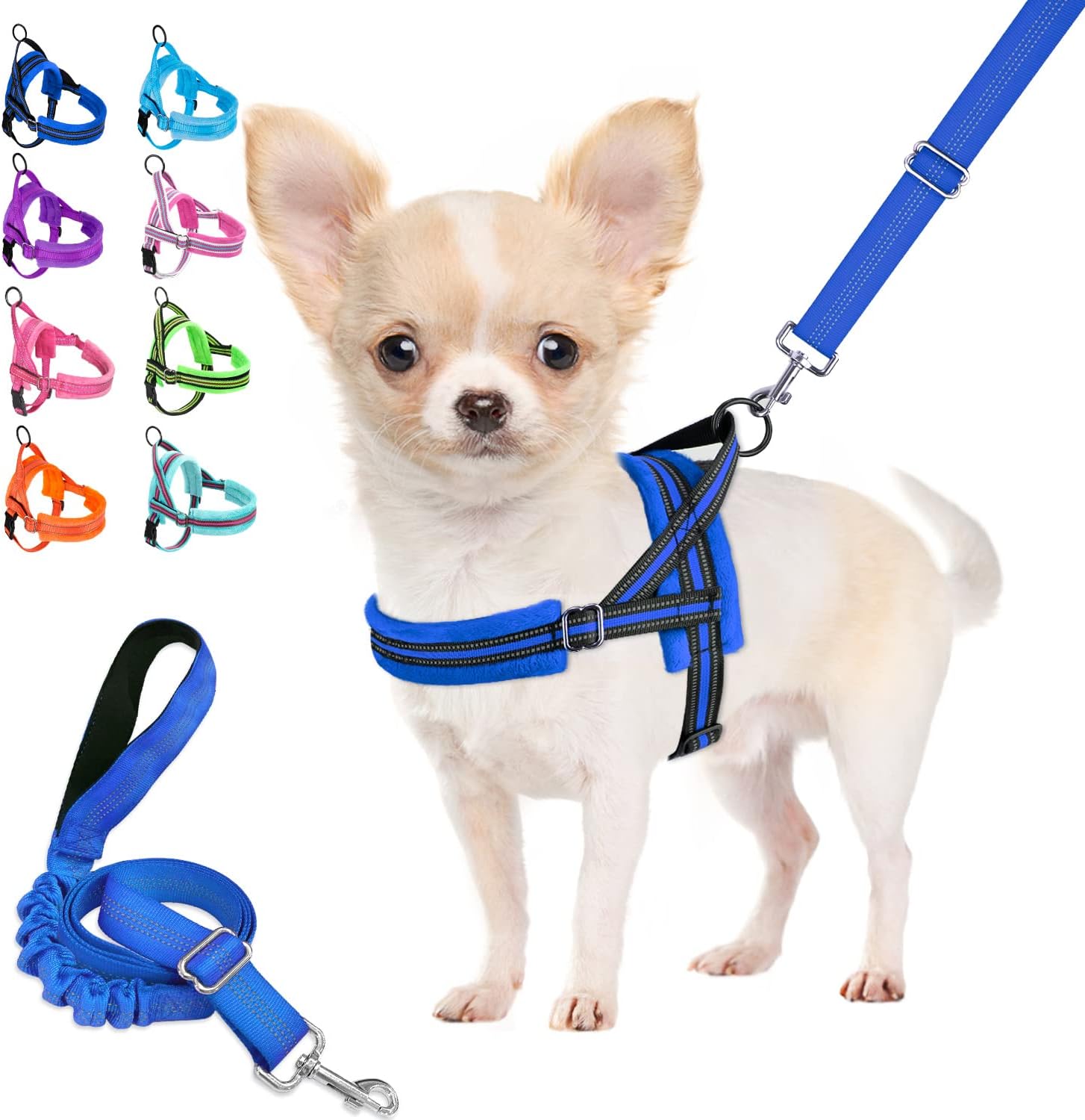 Lukovee Dog Leashes for Small Dogs, Lightweight Soft Small Dog Harness ...
