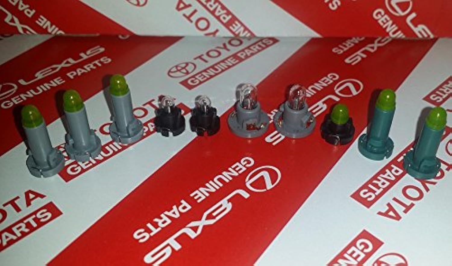 GENUINE TOYOTA OEM COOLER CONTROL CONSOLE BULBS (SET OF 10) 90010-09015 ...