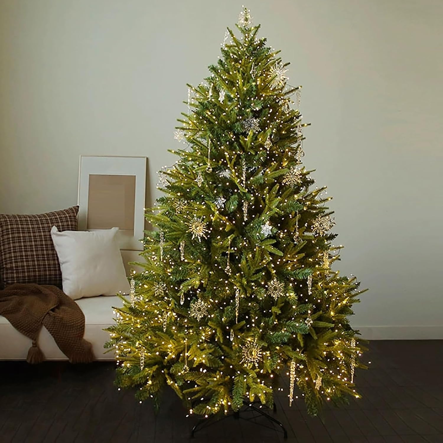 Amazon.com: JCSRYD Artificial Full Christmas Tree with Acrylic Lamp ...