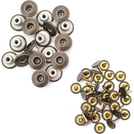 Trimming Shop Brass Jeans Buttons Pin Back Tack Fasteners with Hand ...