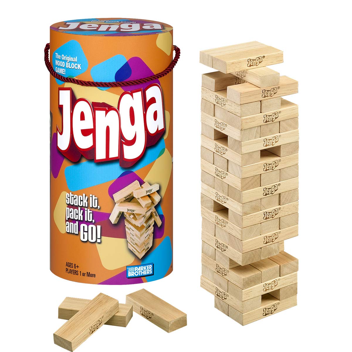 Buy Funskool Jenga Wood Block Game Jenga Tube Pack Pack Of 1 F 
