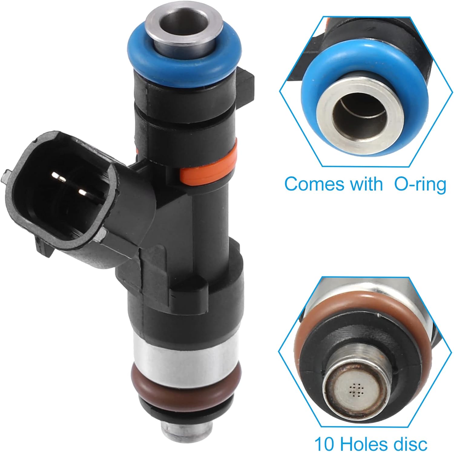 X AUTOHAUX Flujo de la boquilla del inyector de combustible emparejado ...