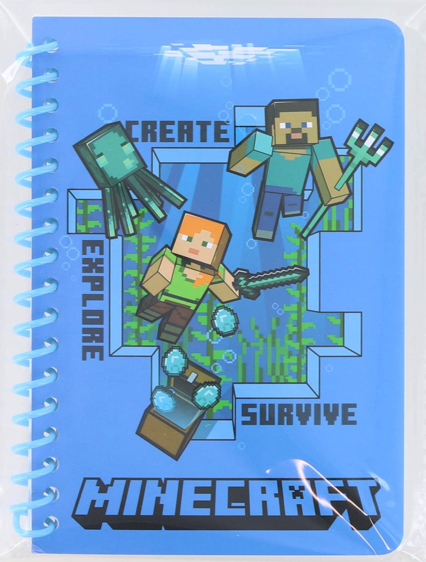Snapklik.com : Innovative Designs Minecraft Spiral Notebook