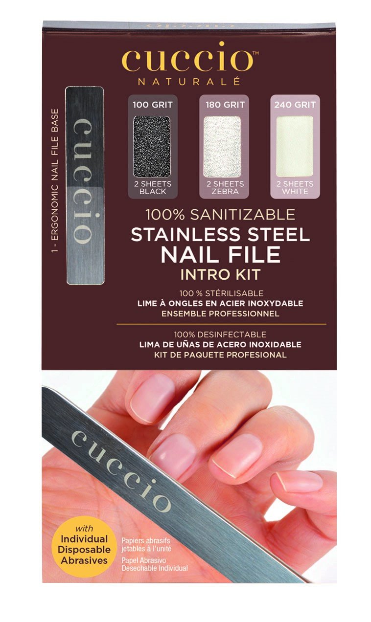 Amazon.com : Cuccio Stainless Steel Nail File Pro Pack, Color may vary ...