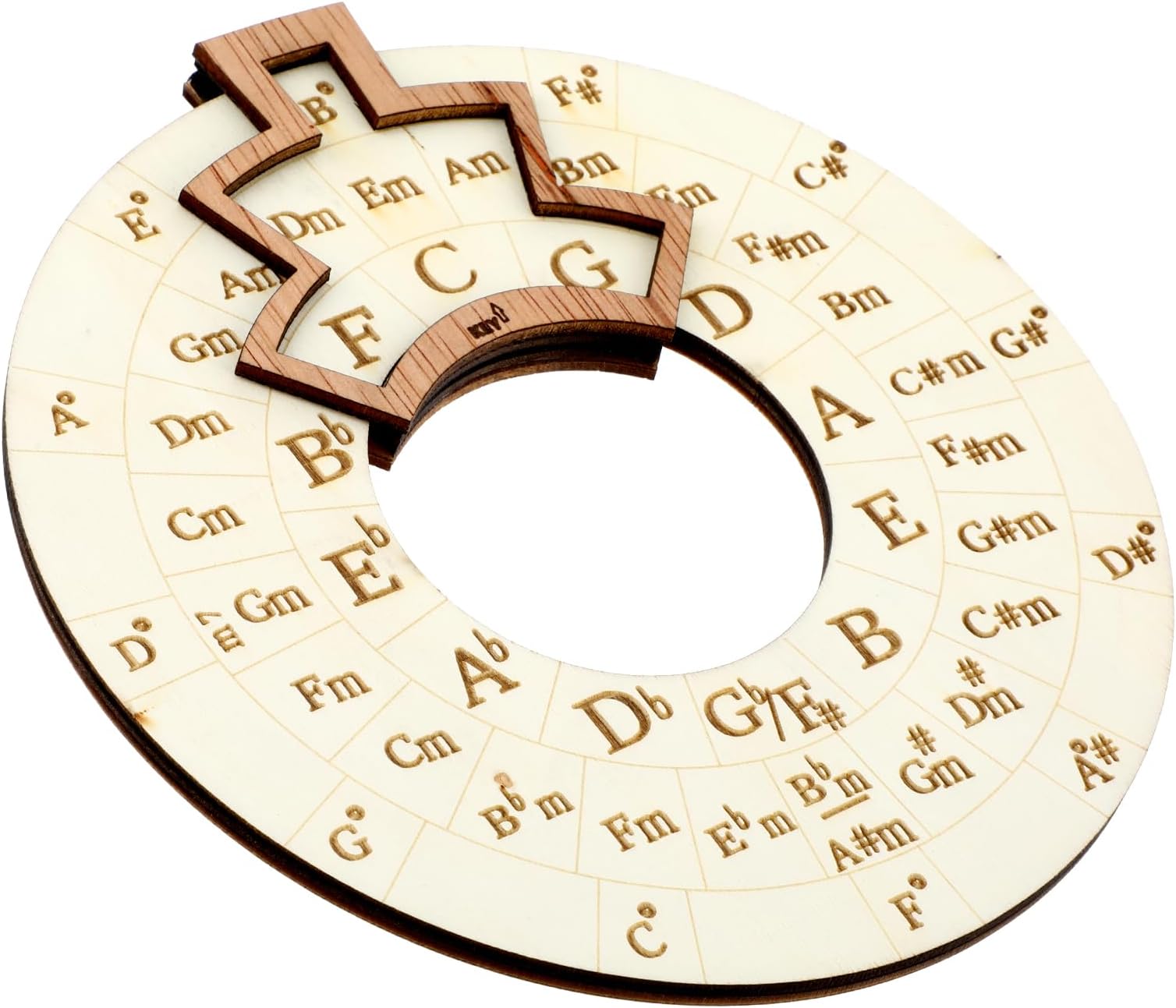 Amazon.com: ZEYIYER Wooden Melody Tool, Circle of Fifths Wheel, 6.3 ...