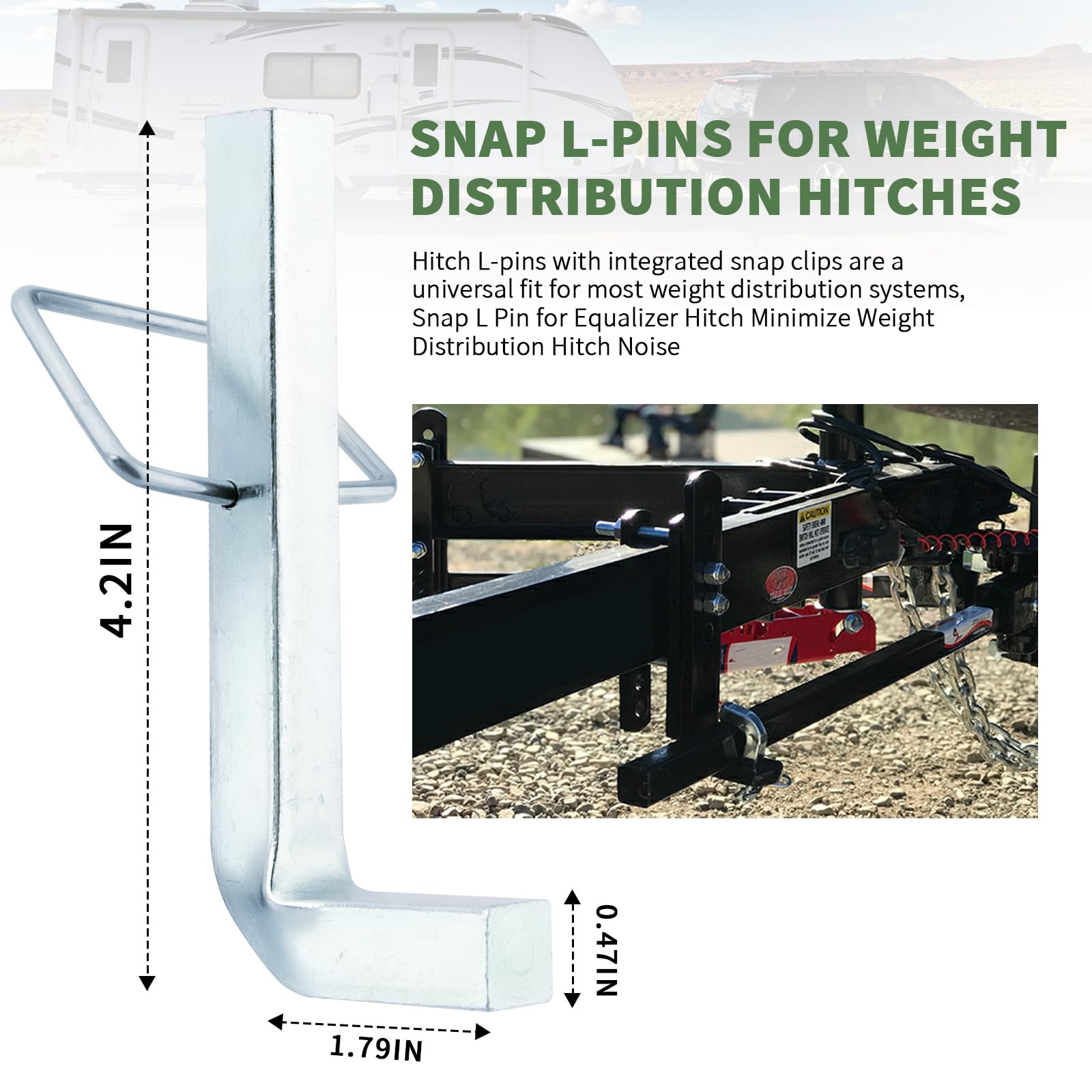Snapklik.com : Snap L-Pins For Weight Distribution Hitches, Snap L Pin ...