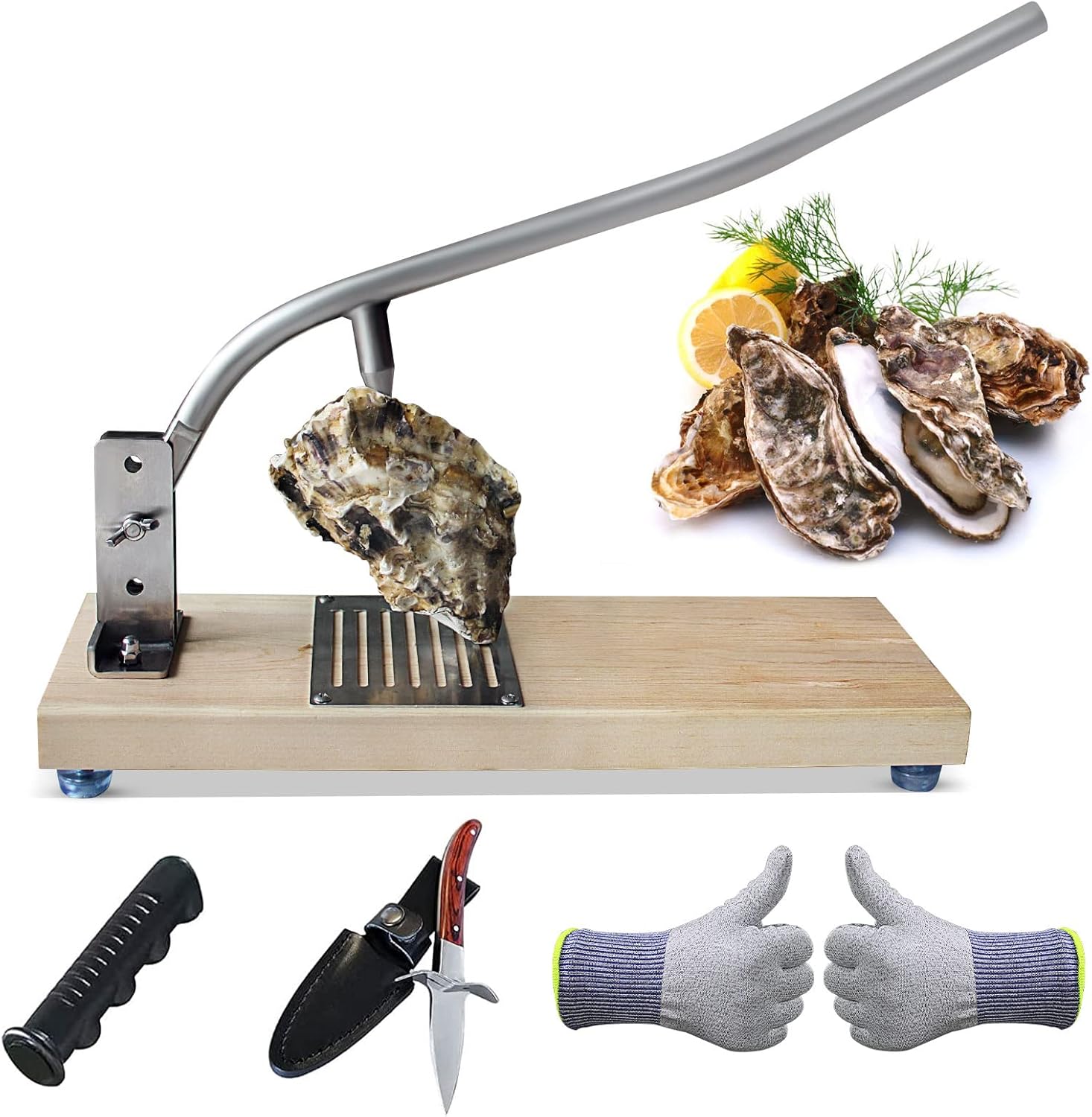 Amazon.com: Oyster Shucker Machine Shucking Knife Tool Set Opener Kit ...