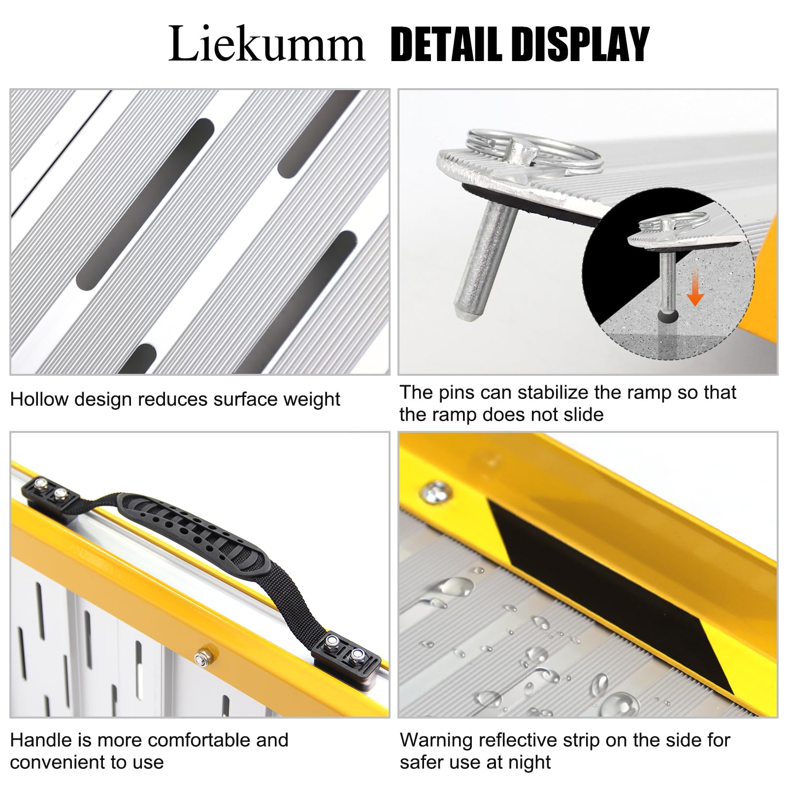 Snapklik.com : LIEKUMM Portable Wheelchair Ramp600LBS CapacityPrevent ...