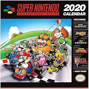 Nintendo Retro 2020 Calendar : Amazon.co.uk: Stationery & Office Supplies