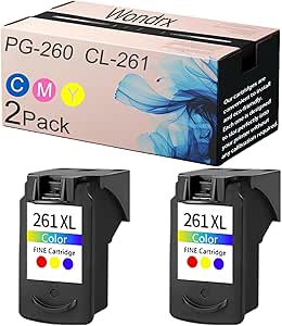 Amazon.com: PG260 CL261 Ink Cartridges for Canon PG-260 CL-261XL, High ...