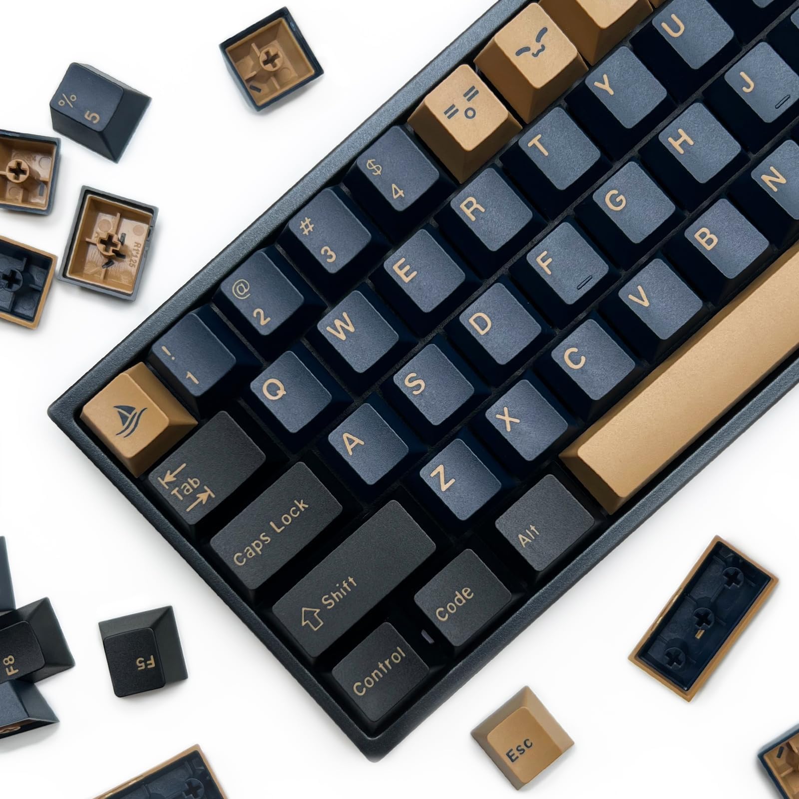 Amazon.com: Carbon Miami PBT Double Shot Shine Through ANSI Backlit ...