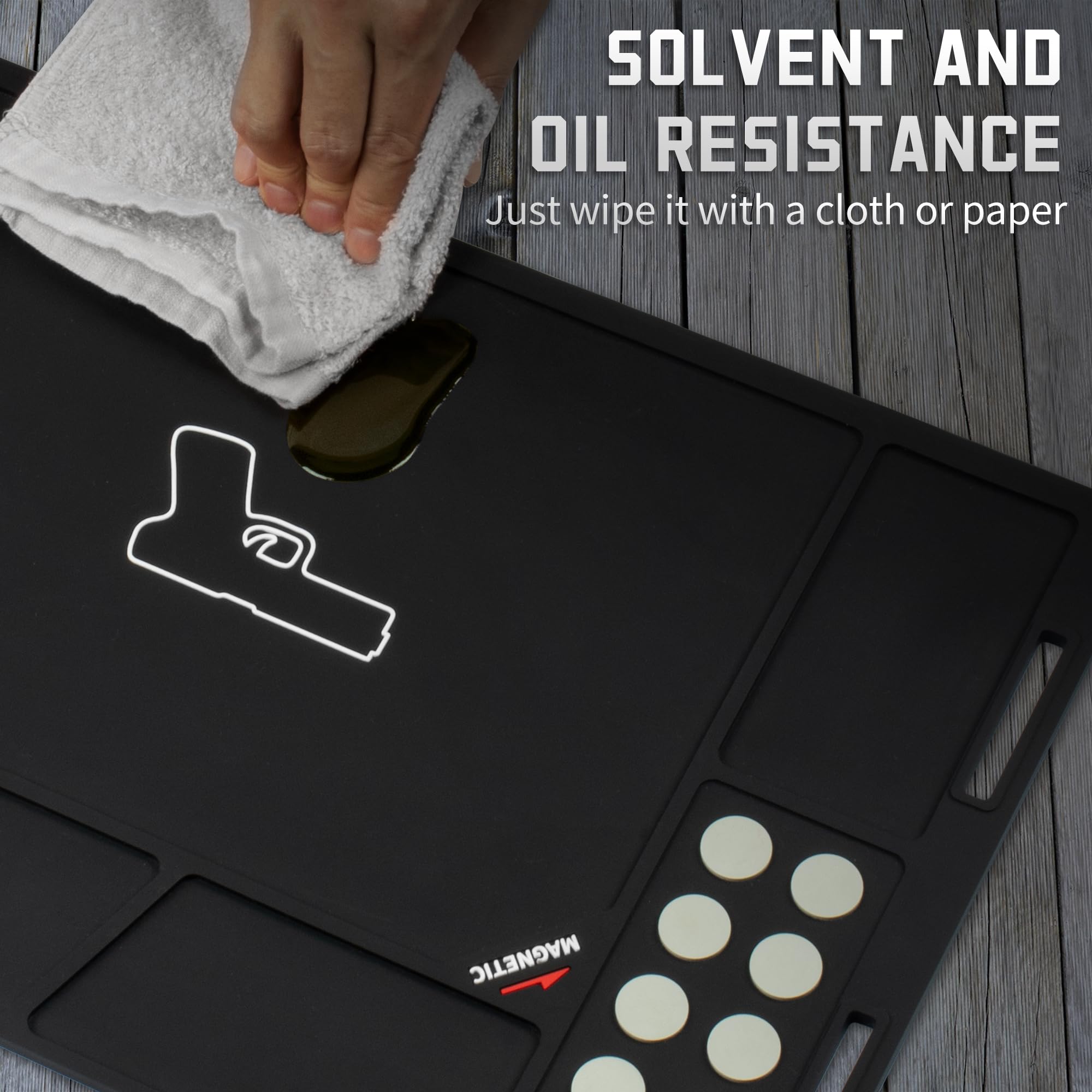 Snapklik.com : Tacsnake Pistol/Rifle Gun Cleaning Mat, Anti-Slip Rubber ...