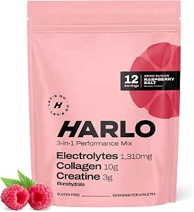 Harlo - Raspberry Flavoured Electrolyte Drink Mix with Bovine Collagen ...