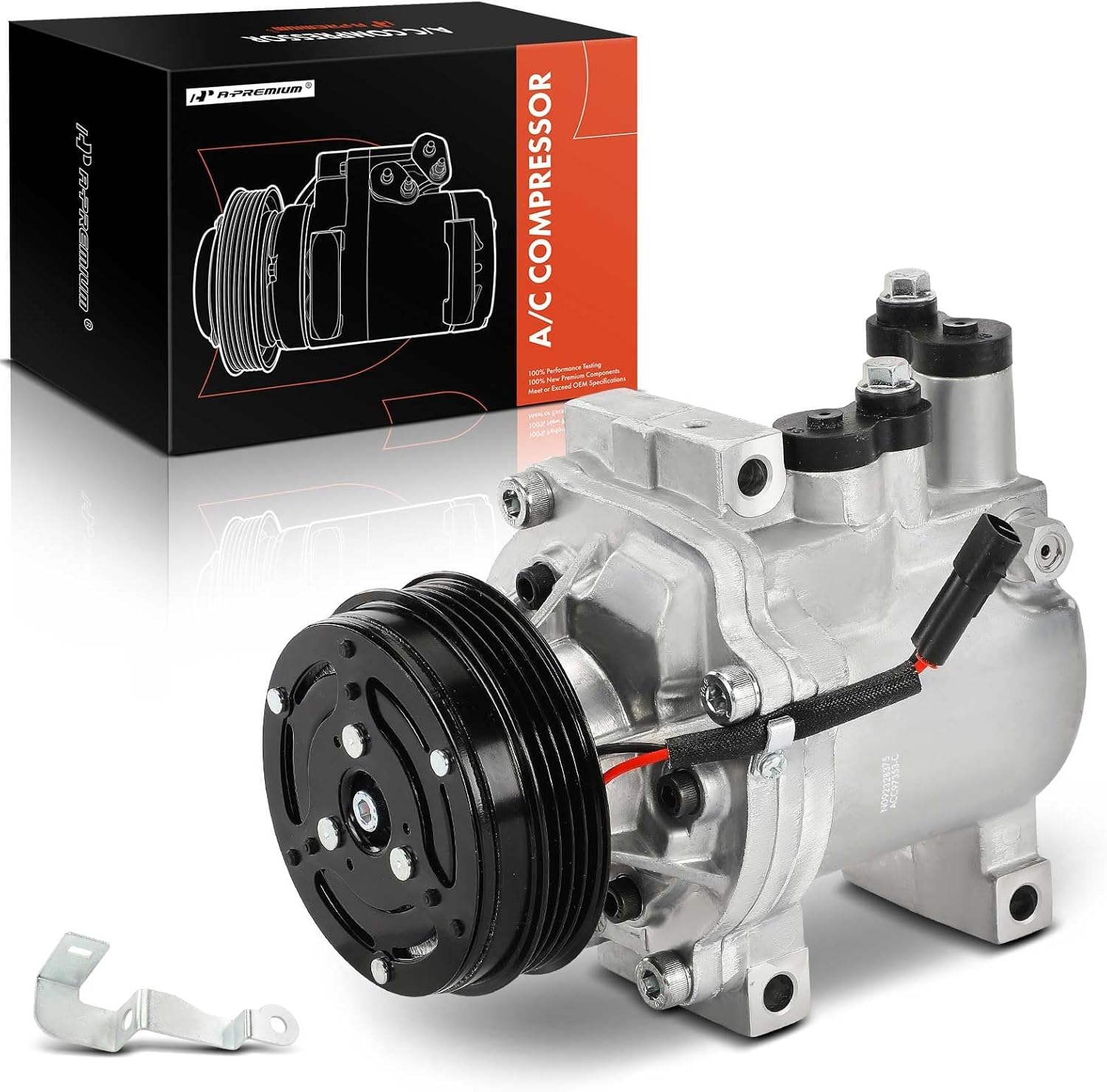 A-Premium Compresor de aire acondicionado de CA con embrague compatible ...