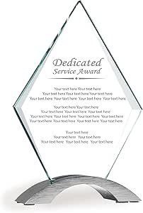 Amazon.com : Ravanox 7 1/4" Diamond Cosmic Dedicated Service Award ...
