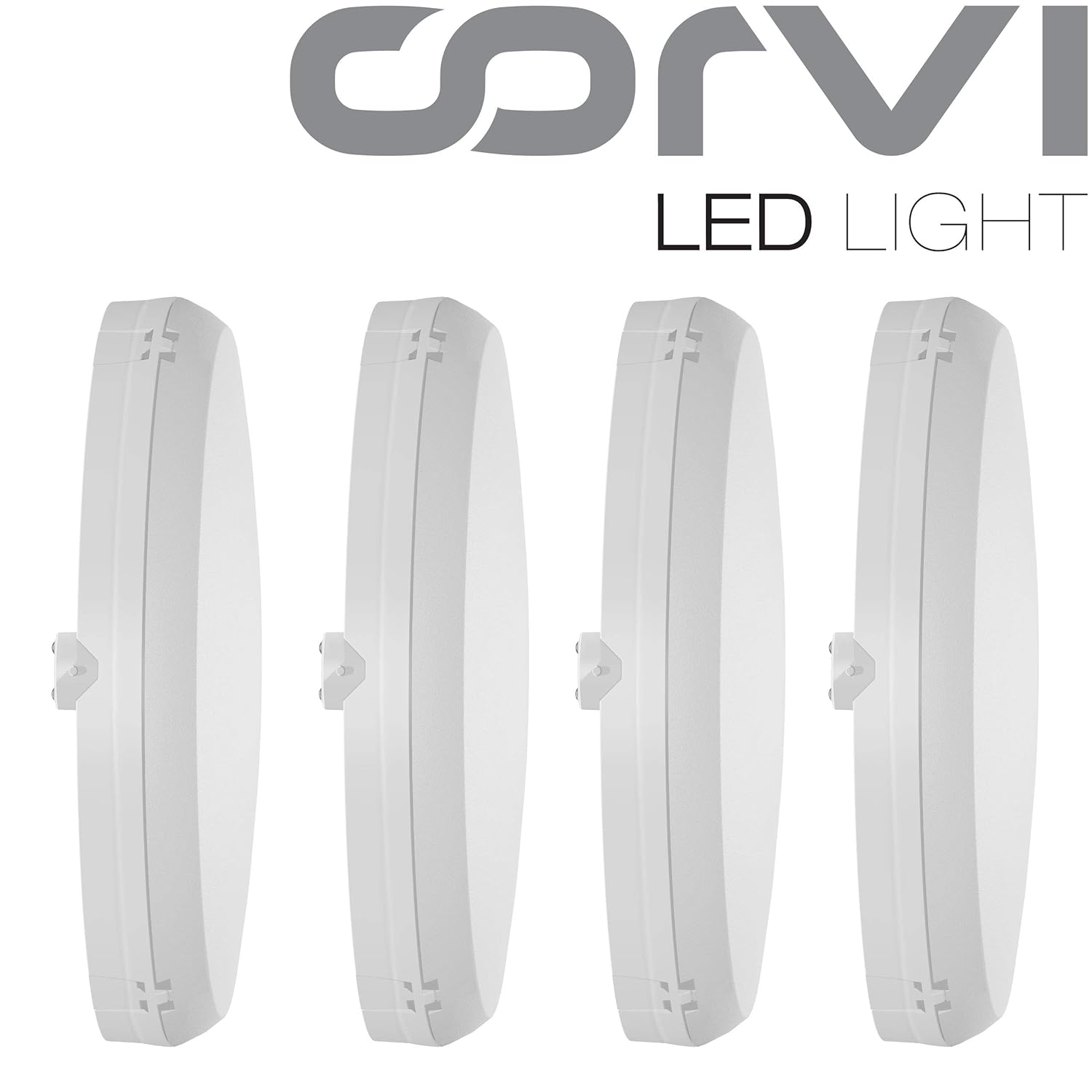 Buy Corvi LED 20 Watt Surface 8 with Adapter (Pack of 4 Warm White ...