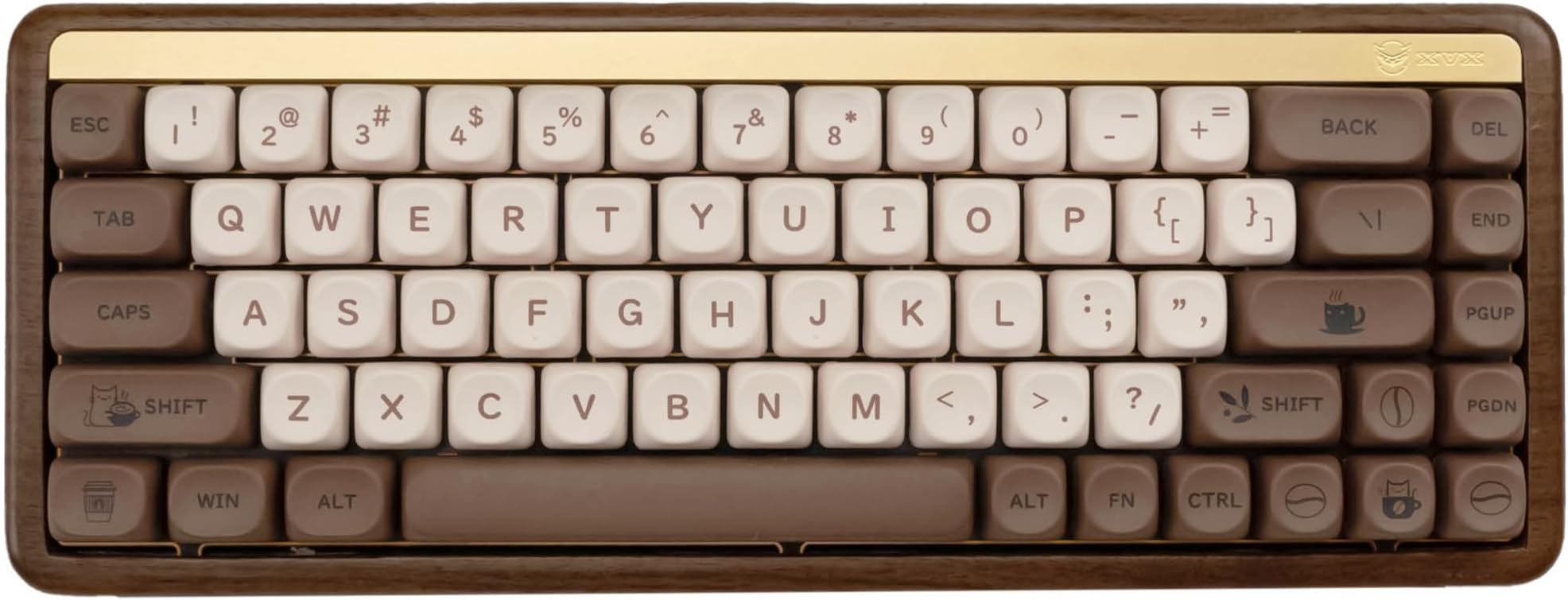 Amazon.com: Akko Mechanical Gaming Keyboard with Walnut Wooden Case ...