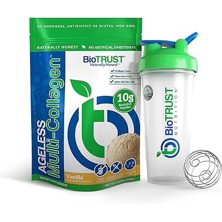 Amazon.com: BioTrust Ageless Multi Collagen 5-in-1 Protein Powder ...