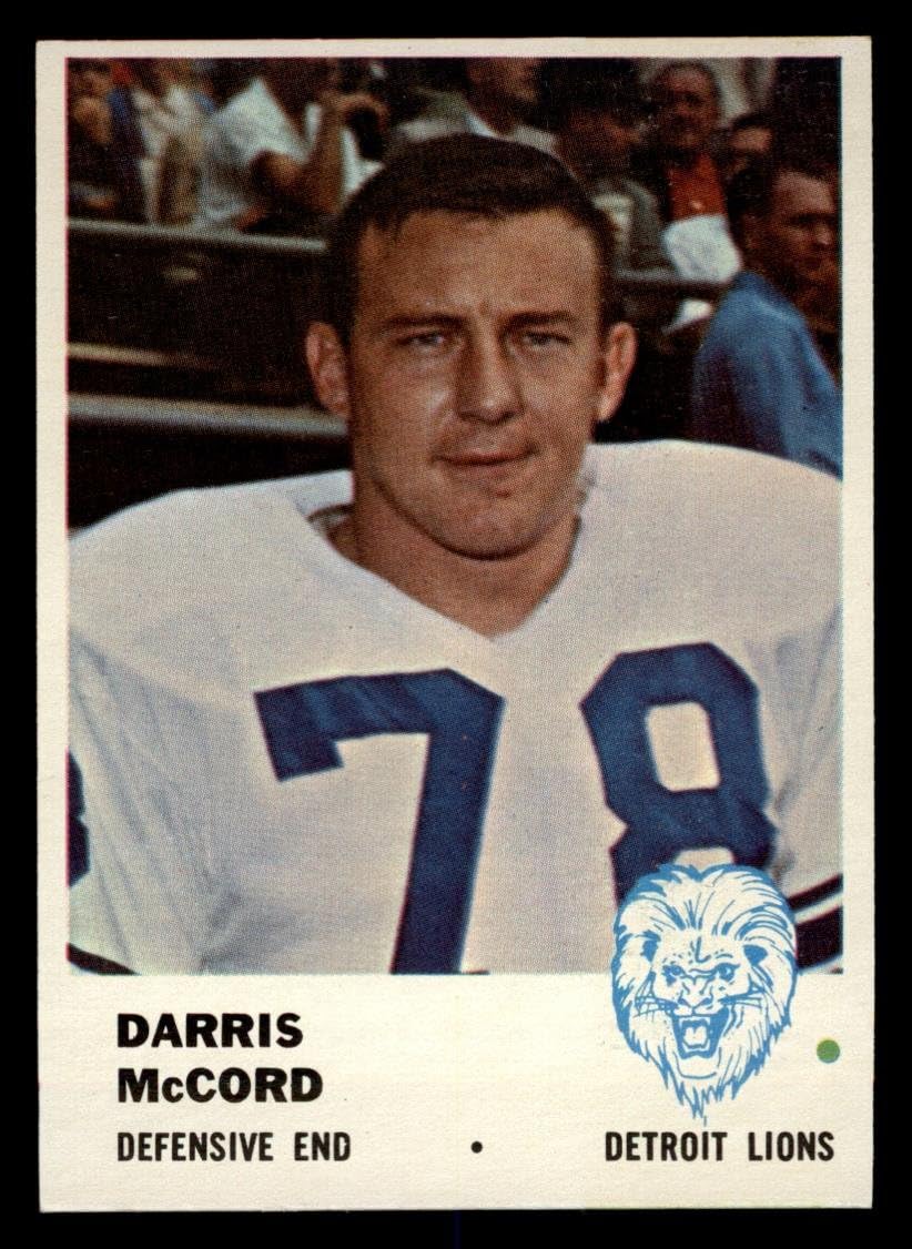 Amazon.com: 1961 Fleer # 87 Darris McCord Detroit Lions (Football Card ...