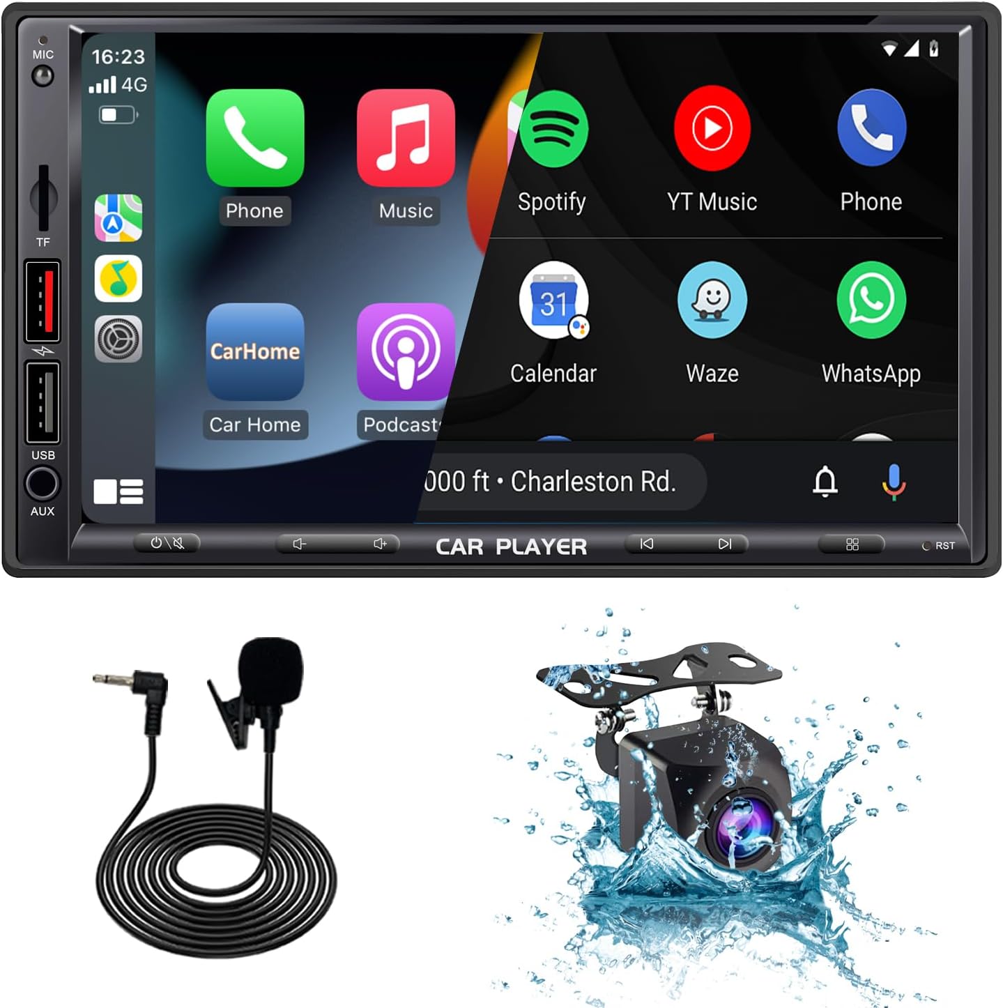 Amazon.com: Y-METDRIVING 7 inches Double DIN Car Stereo in Dash with ...