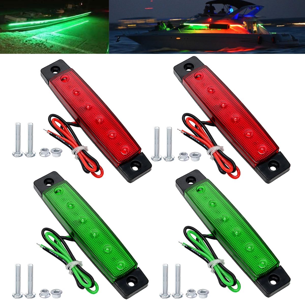Amazon.com: maierke Boat Navigation Lights Navigation Light for Boats ...