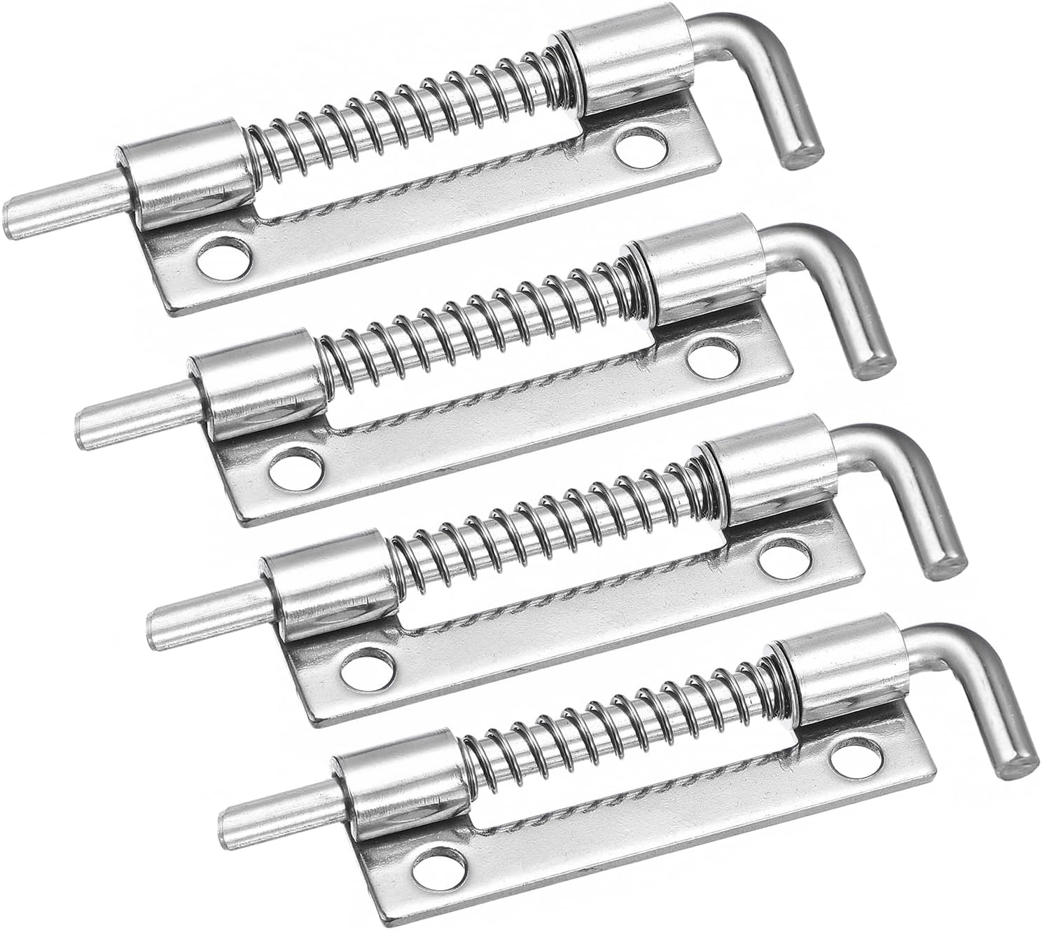 uxcell Spring Loaded Latch Pin, 4Pcs 3.35" - 304 Stainless Steel Spring ...