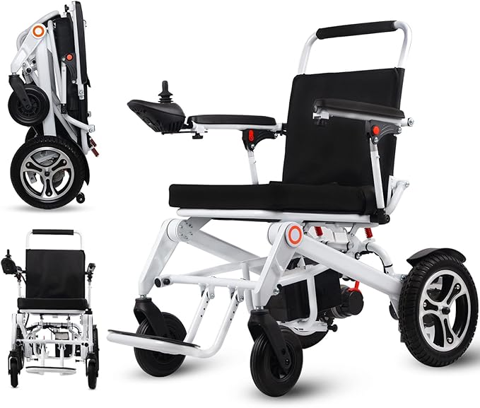 Broobey Vikbar elektrisk rullstol för vuxna, lätt bärbar elektrisk ...