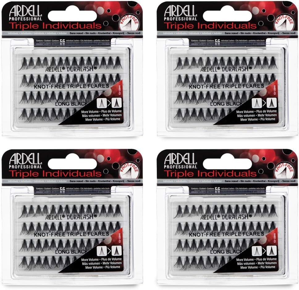 Amazon.com: Ardell DuraLash Individual Long Flare Lashes, Black 56 ea ...