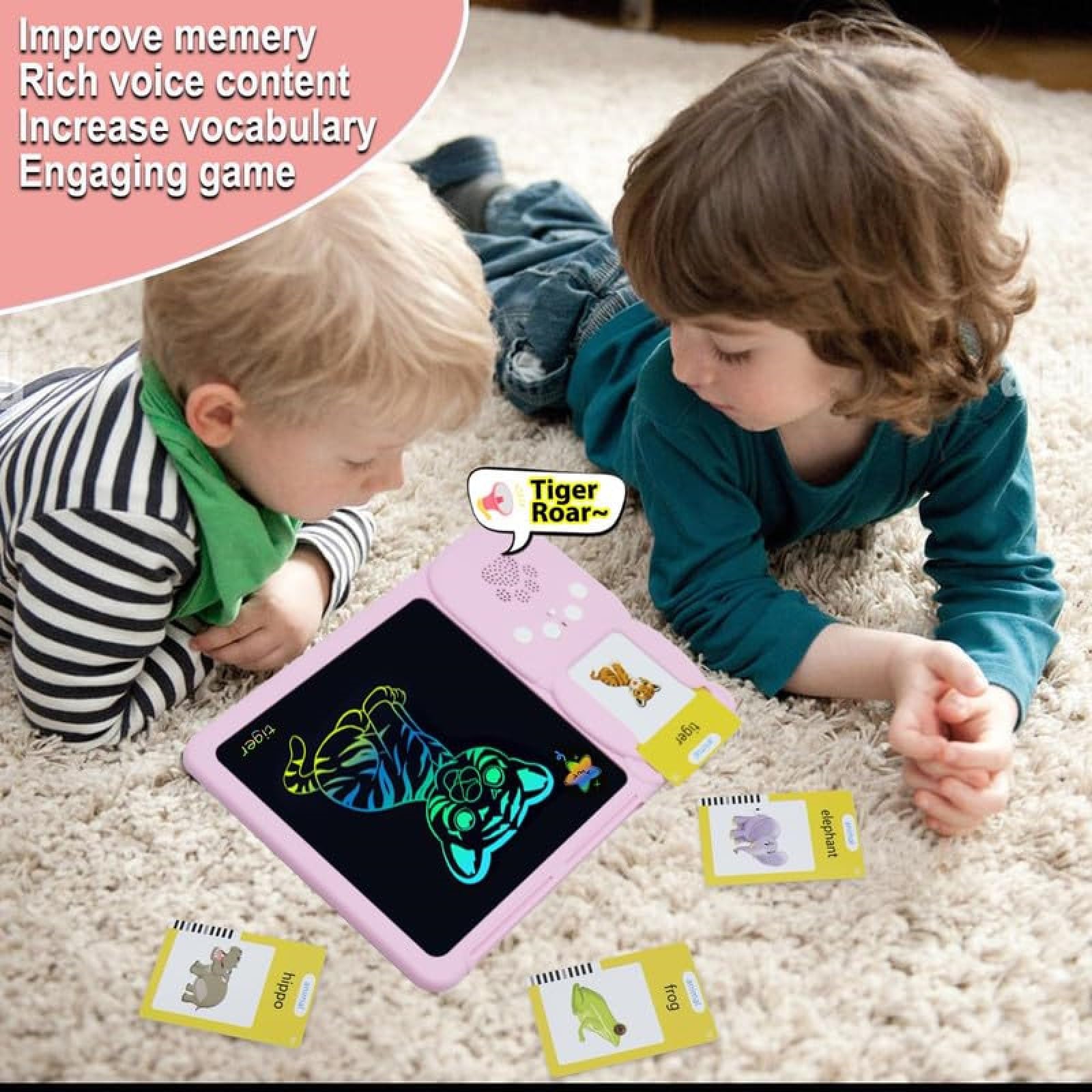 Snapklik.com : Talking Flash Cards LCD Drawing Board - Early ...