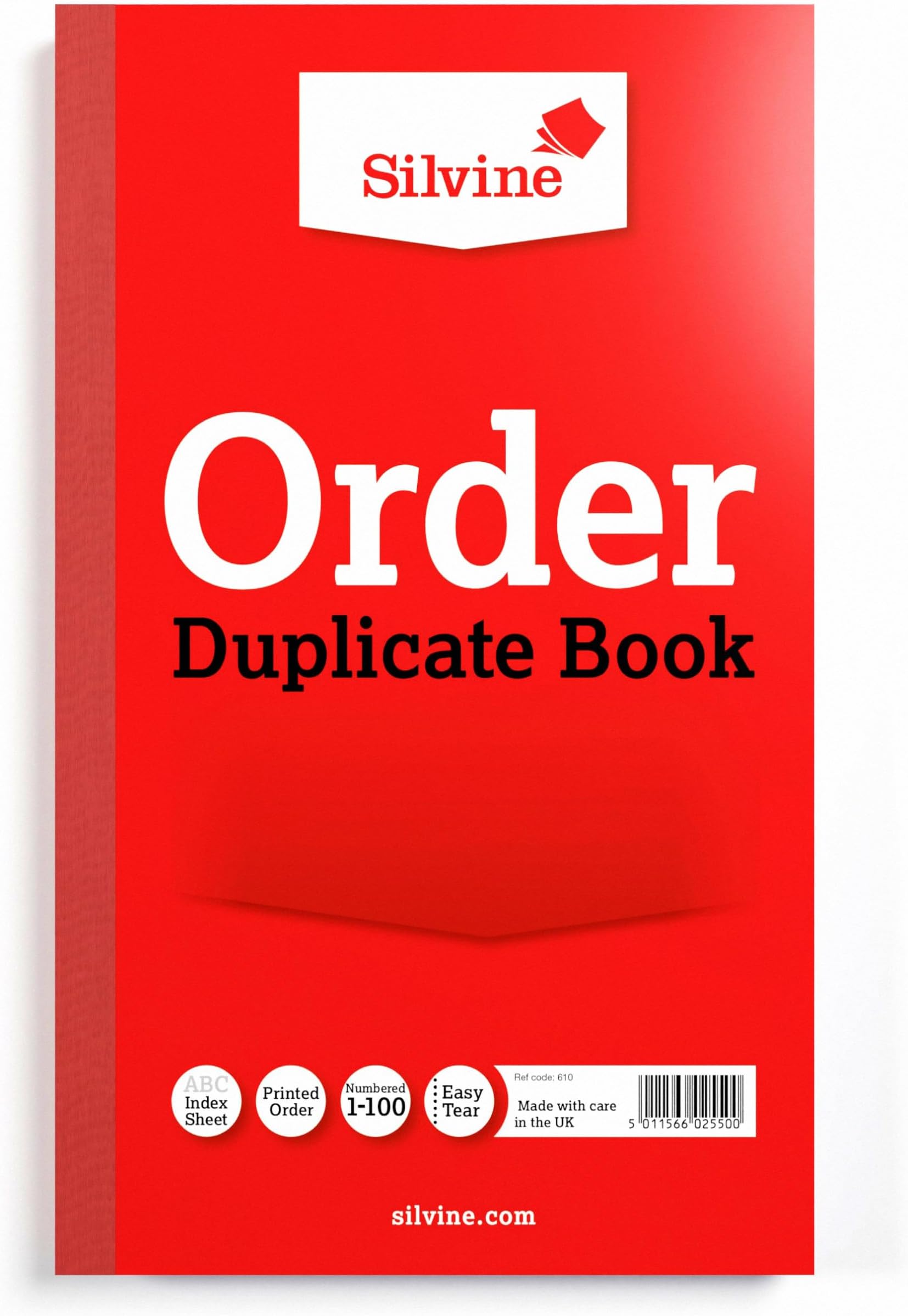 Silvine Duplicate Order Book - Numbered 1-100 with index sheet (210 x ...