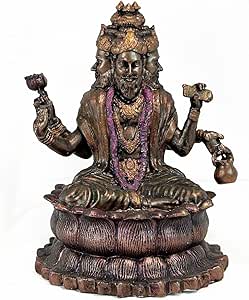 Amazon.com: Gangesindia Hindu Deity Brahma Brahman Four Faced Vedas ...