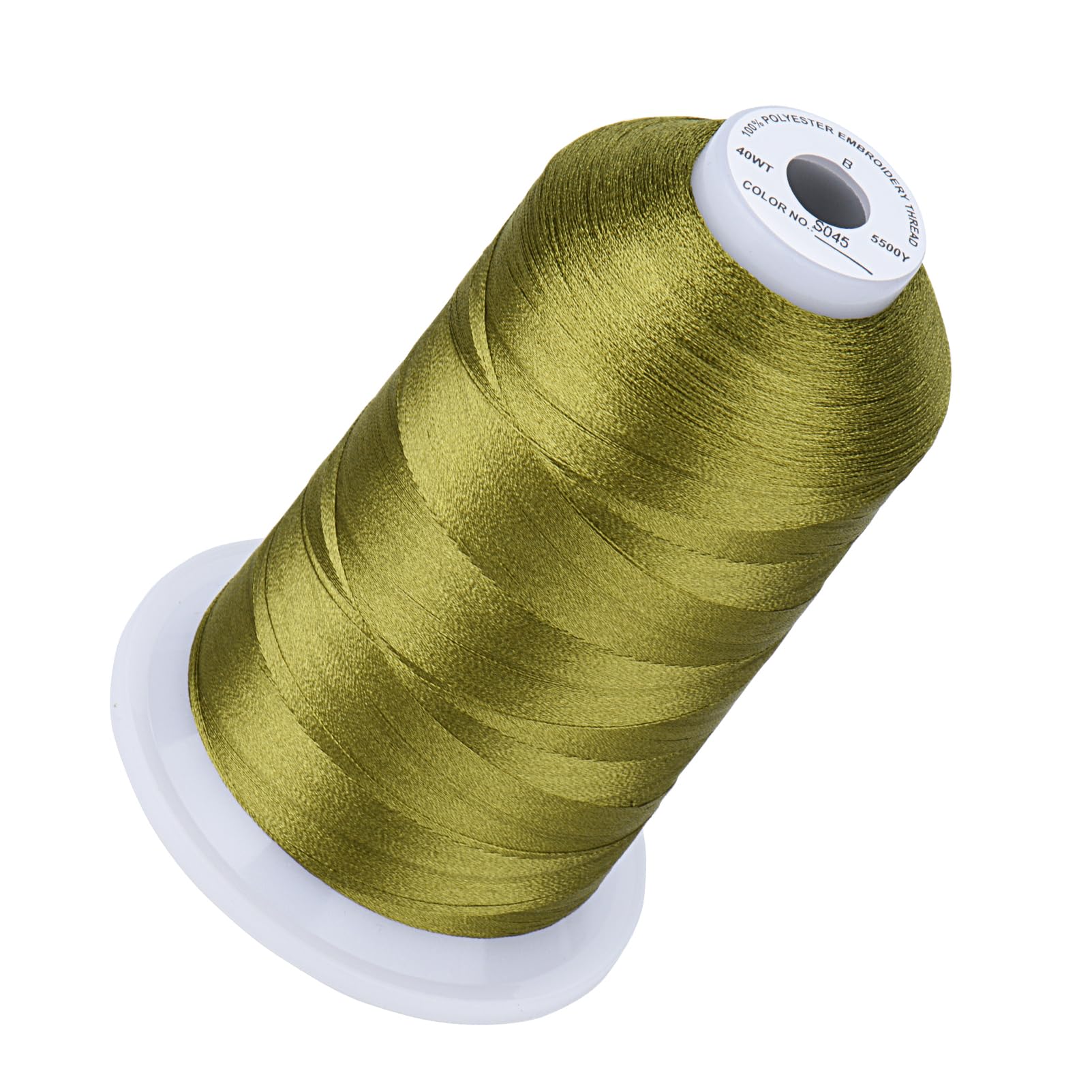 Amazon.com: Simthread Embroidery Thread Seaweed S045 5500 Yards, 40wt ...