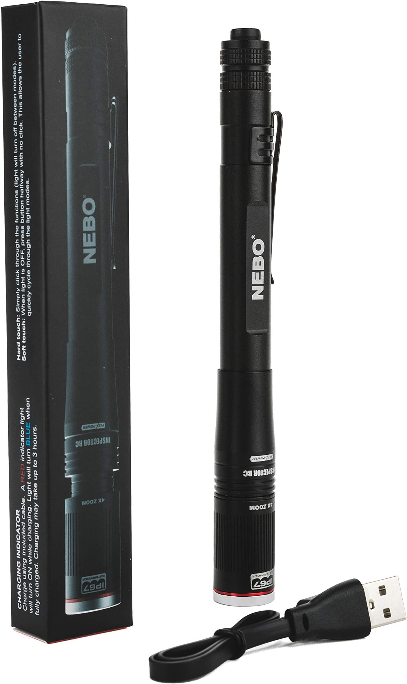 Streamlight 66134 Stylus Pro USB Rechargeable Penlight with Holster and ...