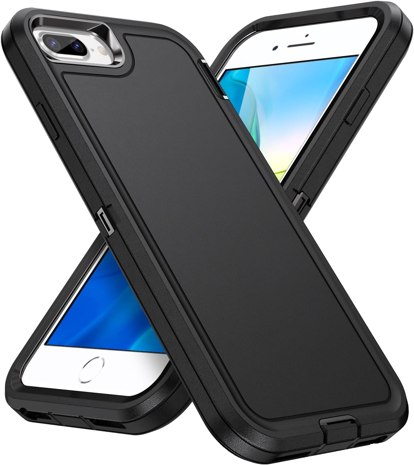 Amazon.com: IDYStar for iPhone 8 Plus Case for Men,Hybrid Drop Test ...