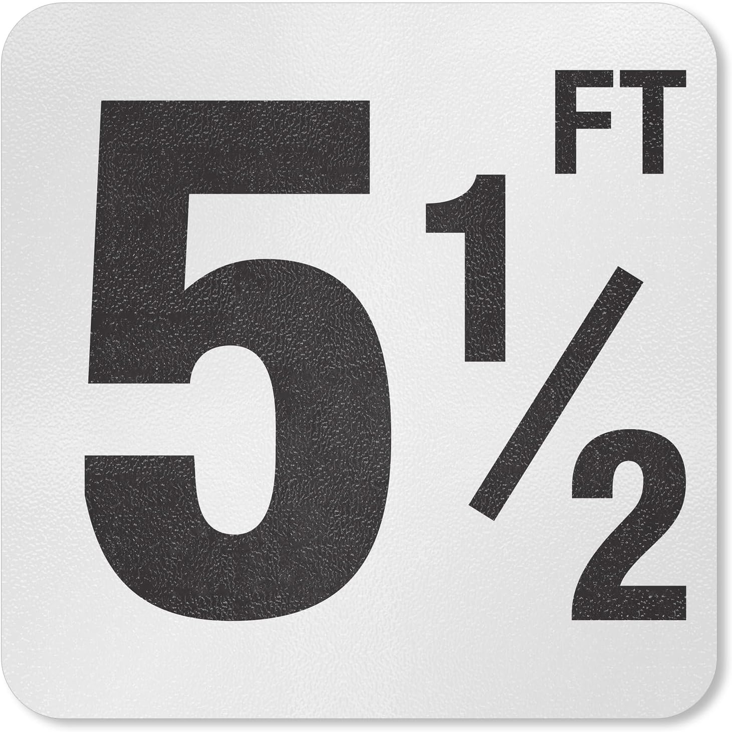 Amazon.com: SmartSign 5 1/2 FT Pool Depth Marker | Sign | Sticker, 4 ...